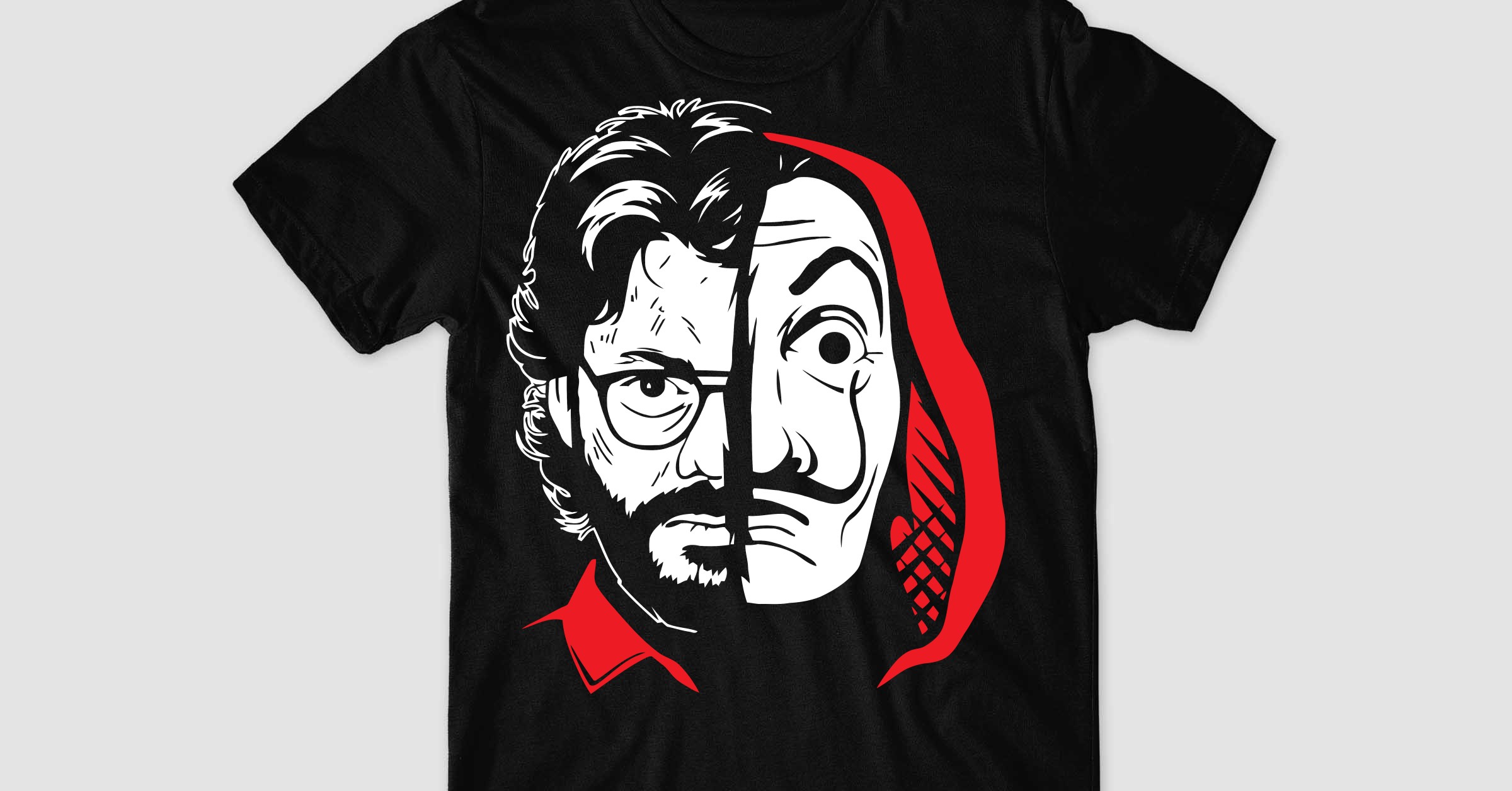 Professor Face Póló - Money Heist