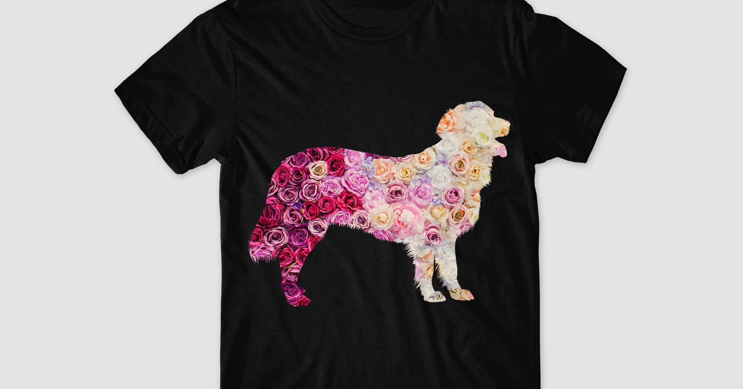 Golden rose Póló - Golden Retriever