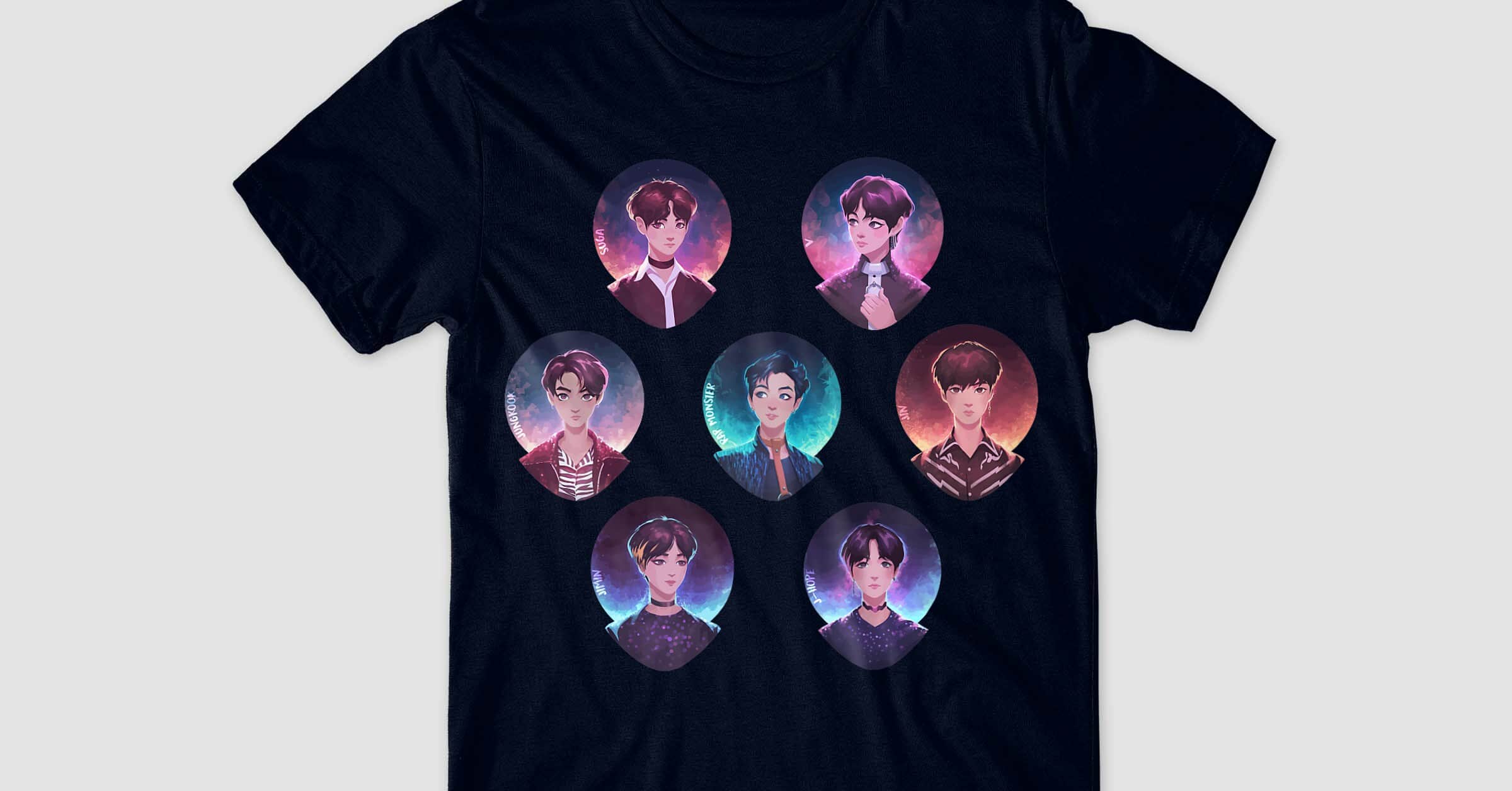 BTS fanart Póló - BTS